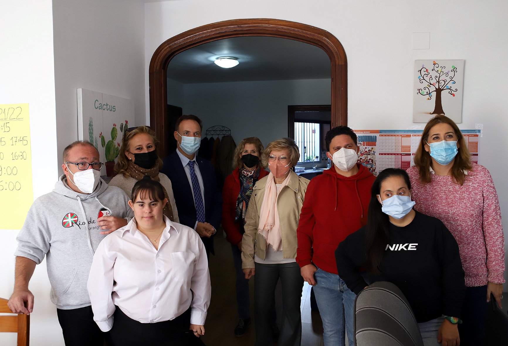 Carmen Collado visita junto David de la Encima el piso de inclusión ...