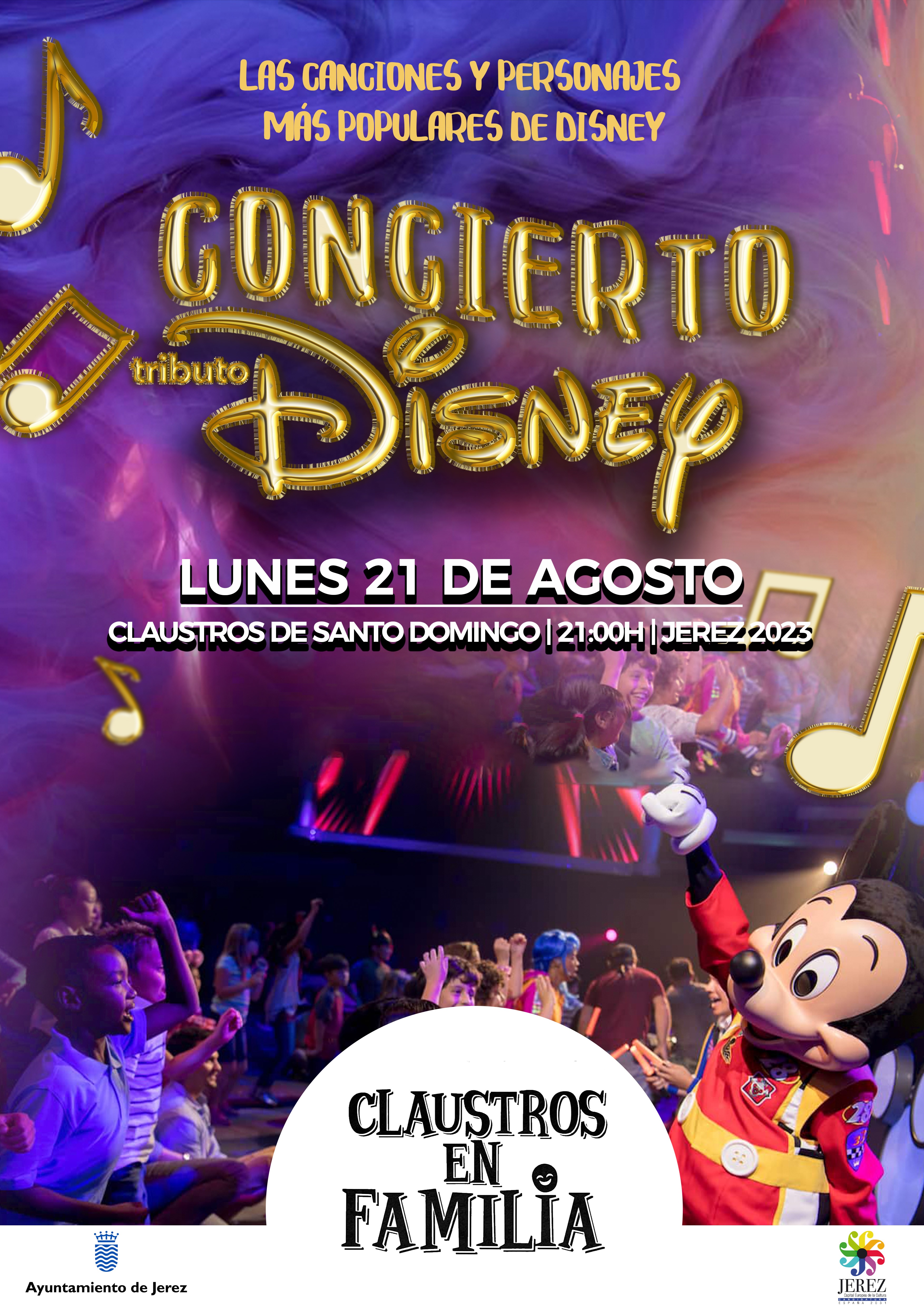 El ciclo ‘Claustros en familia’ ofrece hoy un Concierto Tributo a Disney