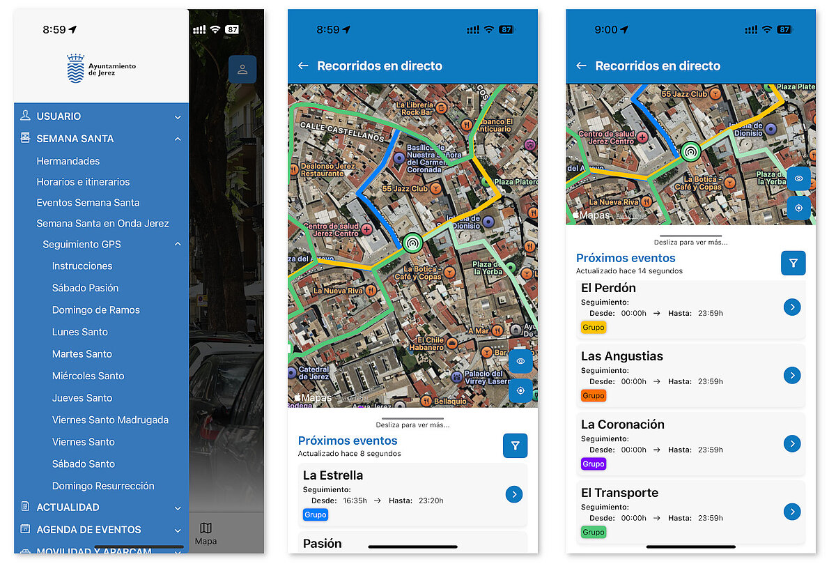 La App ‘JerezSmart’ geoposicionará y visualizará en tiempo real el ...